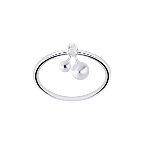 Wholesale Sterling Silver Ball Dangle Plain Ring | Safasilver
