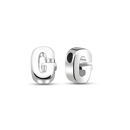 Wholesale Sterling Silver Letter G Charm | Safasilver