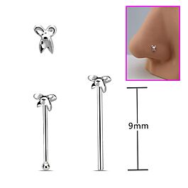 Sterling Silver Scissor Nose Stud | Safasilver