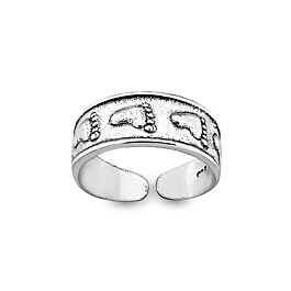 Wholesale Silver Foot Design Toe Ring | Safasilver