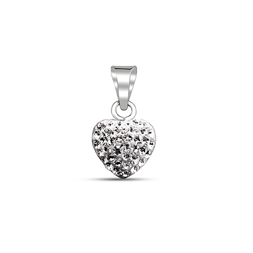 Wholesale 925 Silver Heart Crystal Pendant | Safasilver