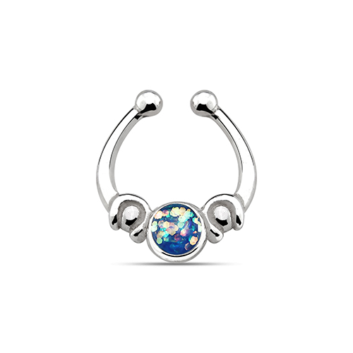 Wholesale Silver Enamel Piercing Dainty Nose Septum | Safasilver