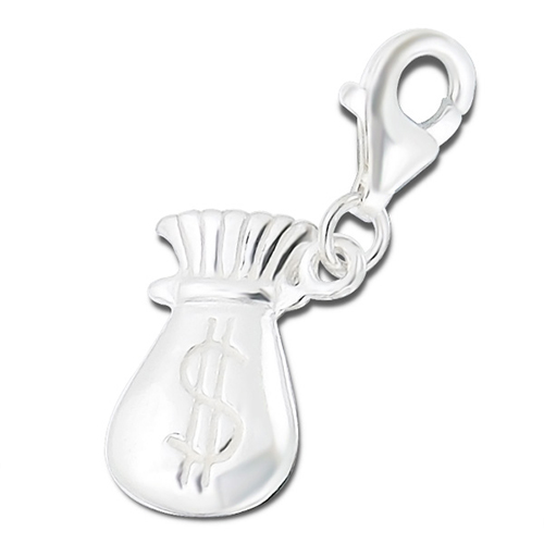 Wholesale Sterling Silver Money Bag Charm | Safasilver