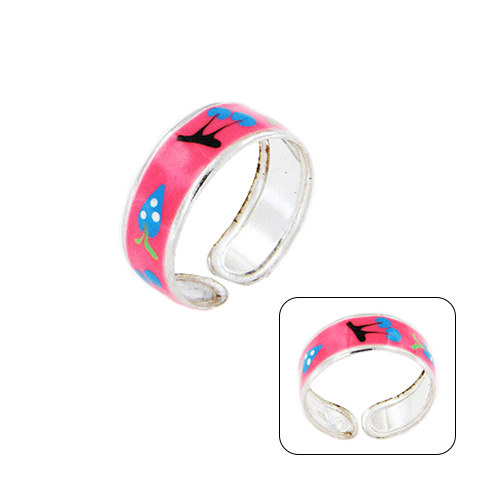 Wholesale Silver Enamel Pinky Toe Ring | Safasilver