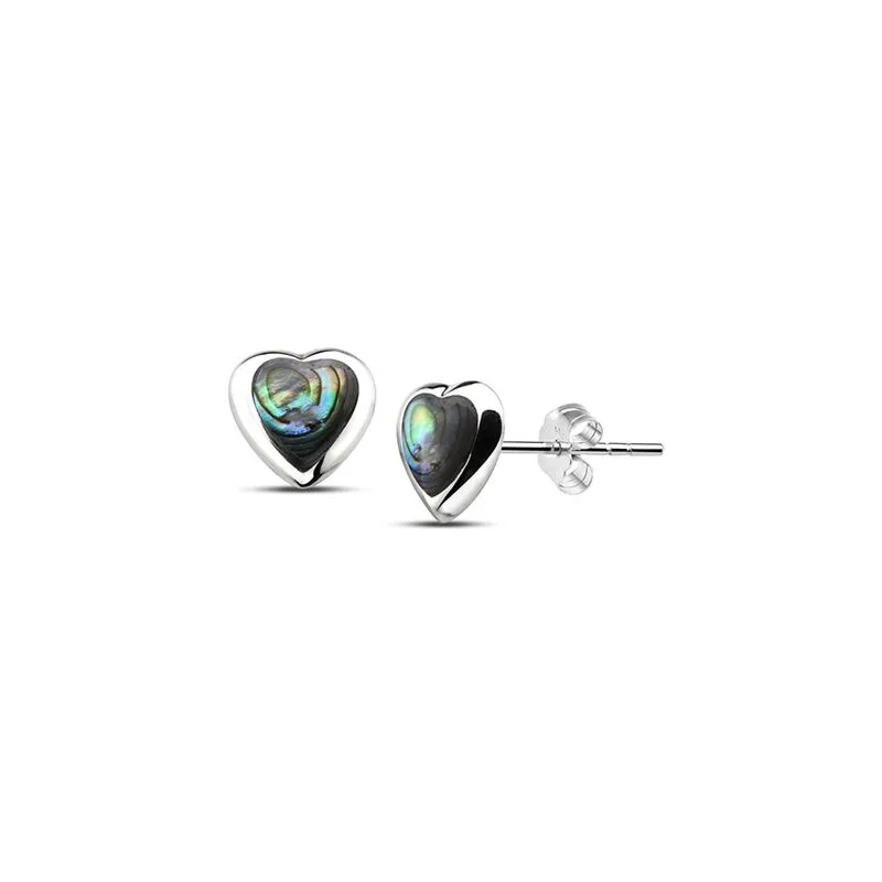 paua shell stud earrings