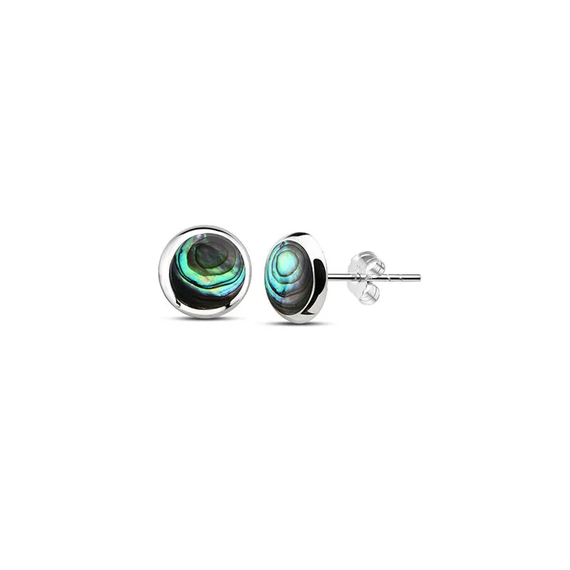 paua shell stud earrings